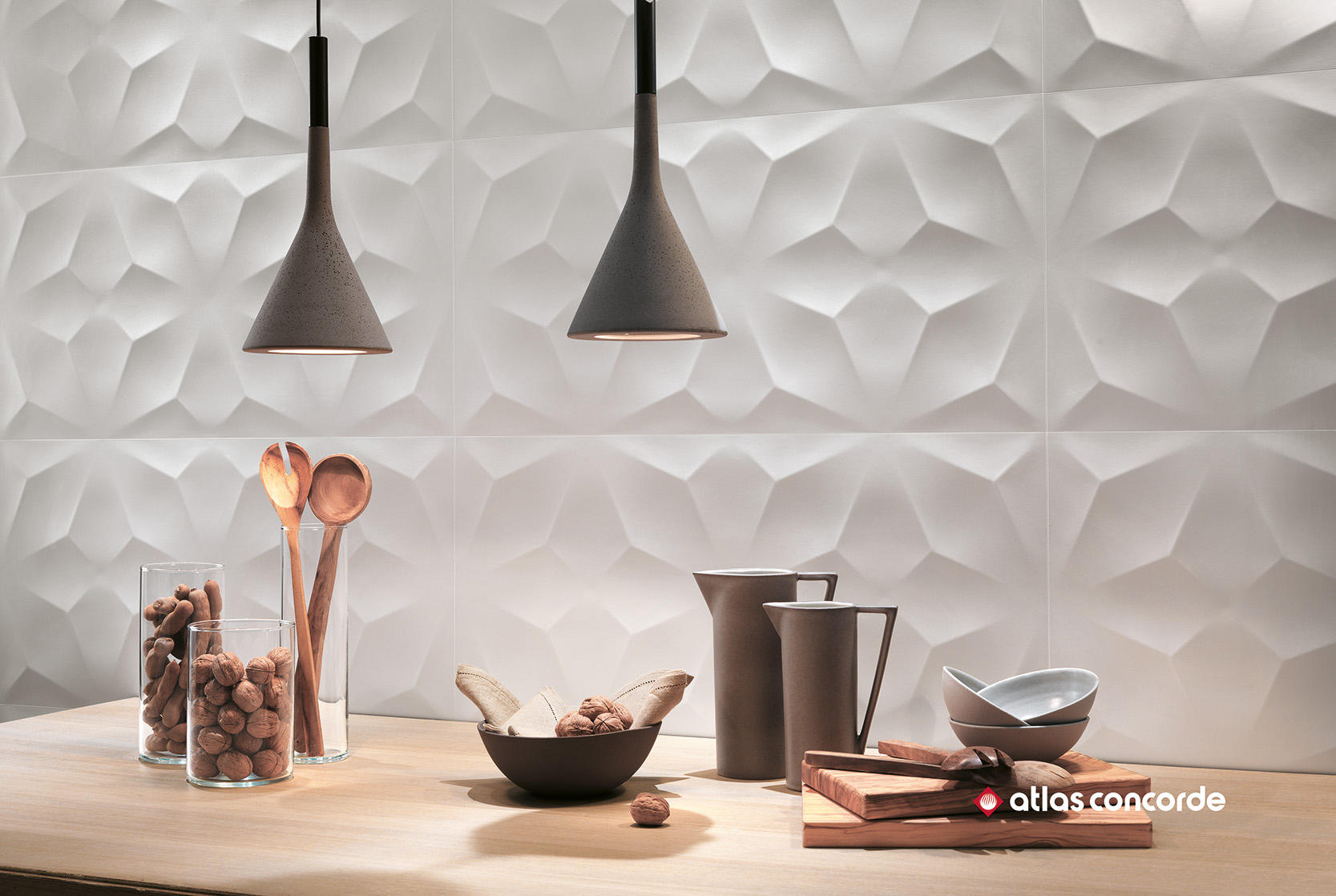 3D WALL DIAMOND WHITE - Ceramic tiles from Atlas Concorde | Architonic