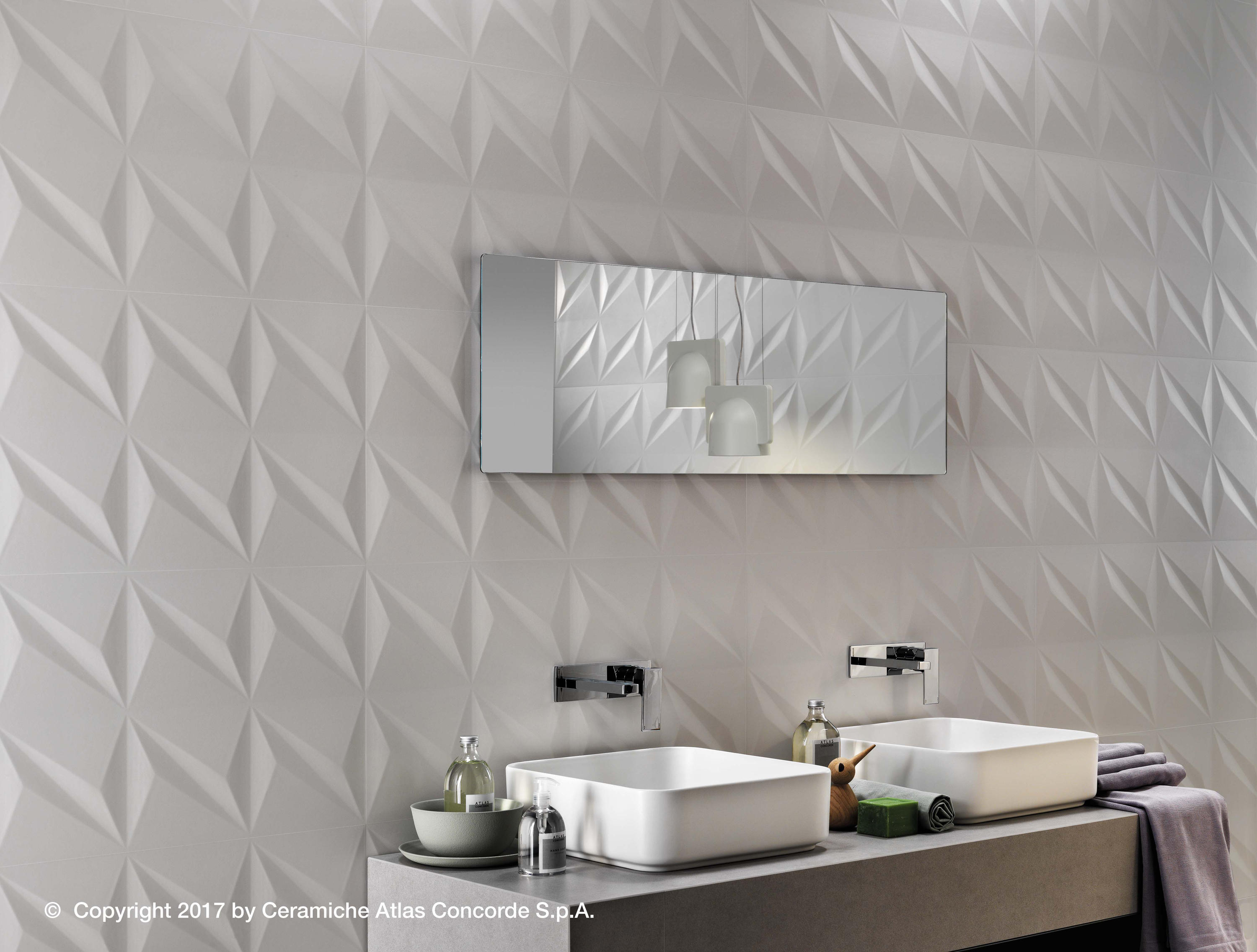 3D WALL DIAMOND WHITE - Ceramic tiles from Atlas Concorde | Architonic