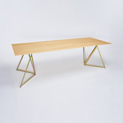 Steel Stand Table - lemon yellow/ ash natural | Architonic