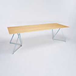 Steel Stand Table - lemon yellow/ ash natural | Architonic