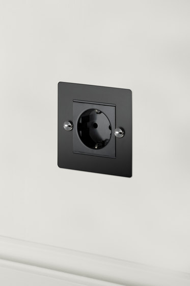 Electricity Euro Socket | 1G Black | Steel | Architonic