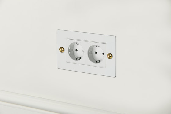 Electricity Euro Socket | 2G White | Architonic