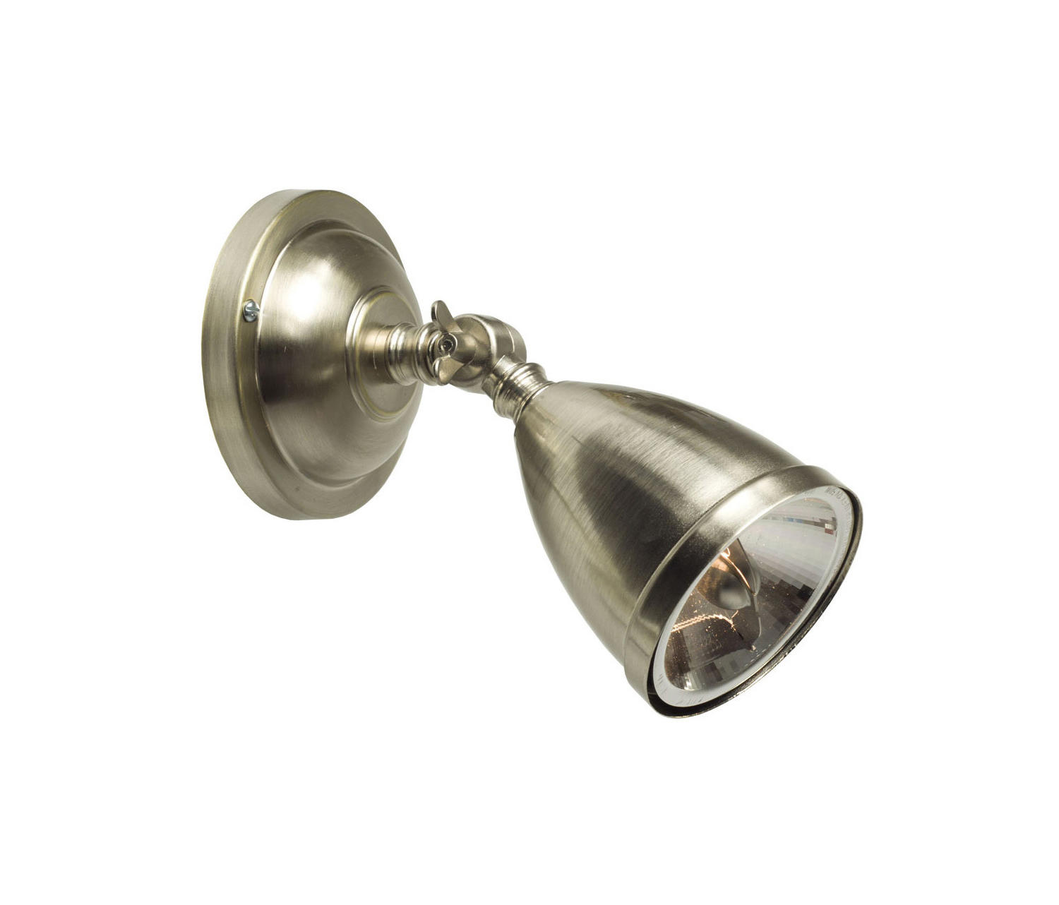 0762 Spotlight, Shade + Integral Transformer, includes lamp, Nickel ...