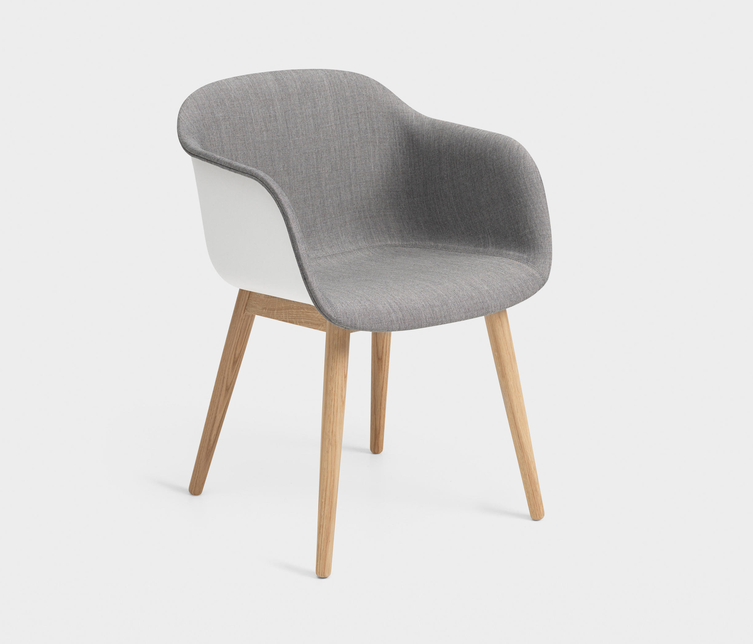 FIBER ARMCHAIR | WOOD BASE INSIDE UPHOLSTERED - Chairs from Muuto ...