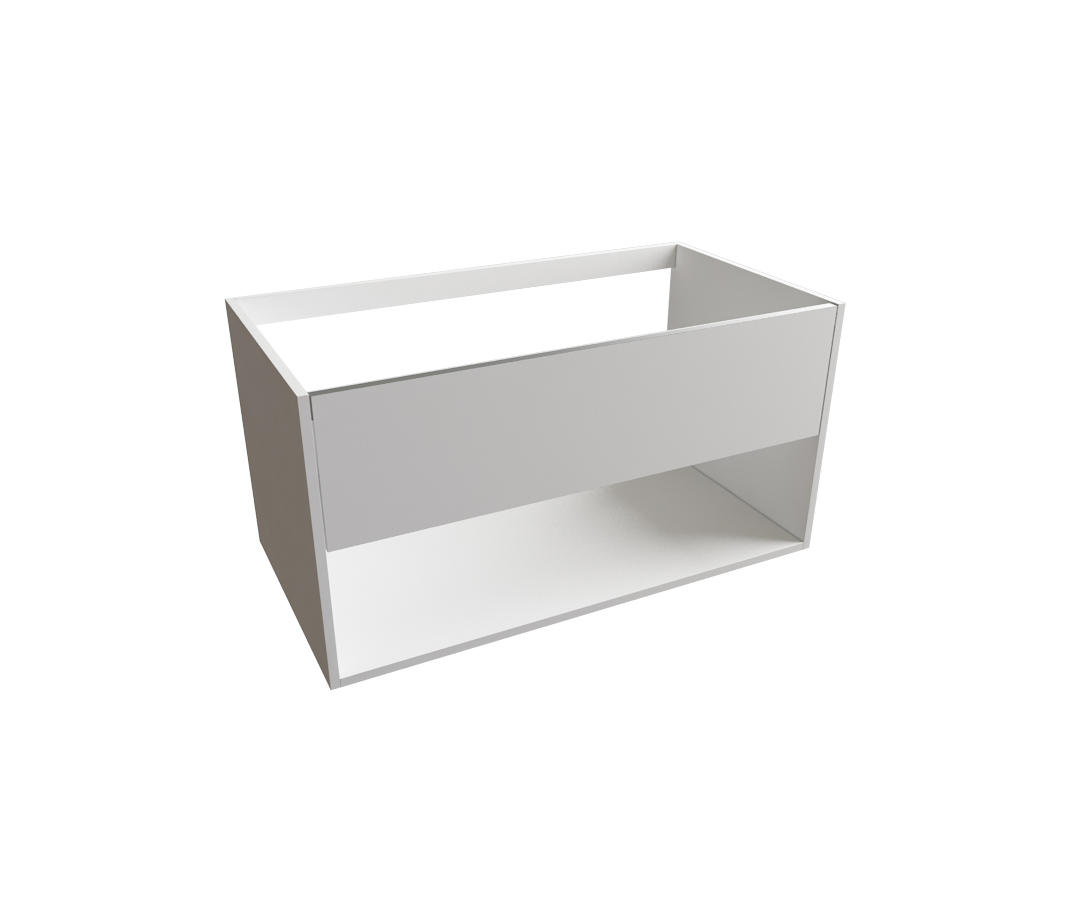 VANITY 950 Single Drawer Open Shelf Vanity Unit | Architonic