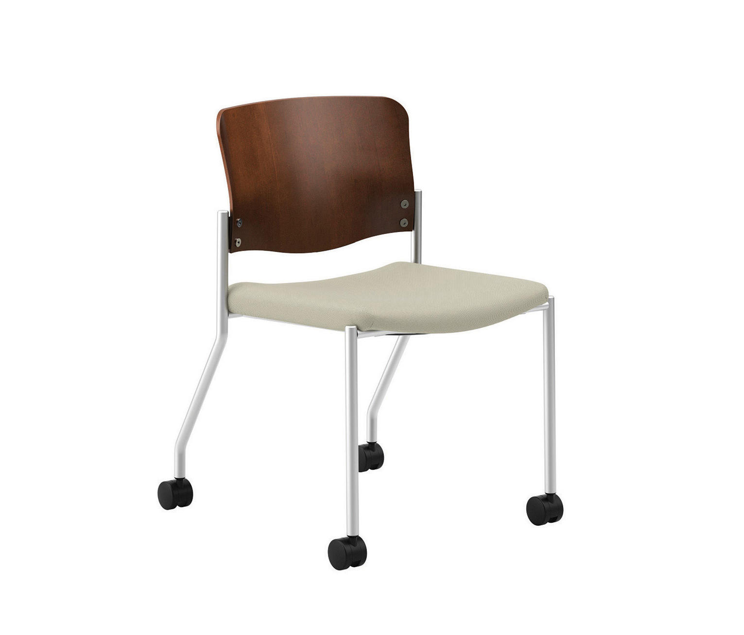 Tag Stacking Chair Square Back Wood Back/Wall Saver Legs, Armless ...