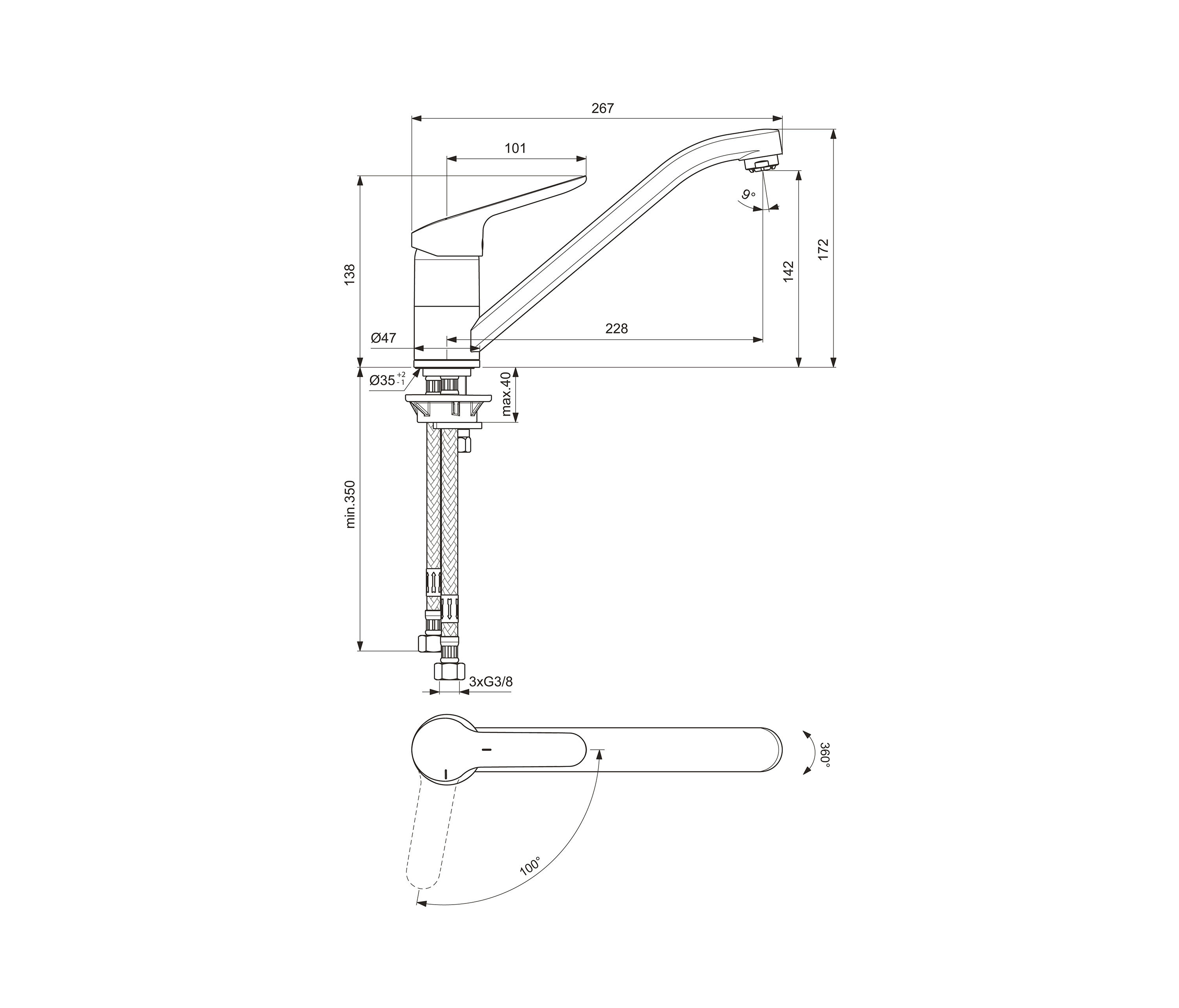 Ceraflex Küchenarmatur ND (Niederdruck) | Architonic