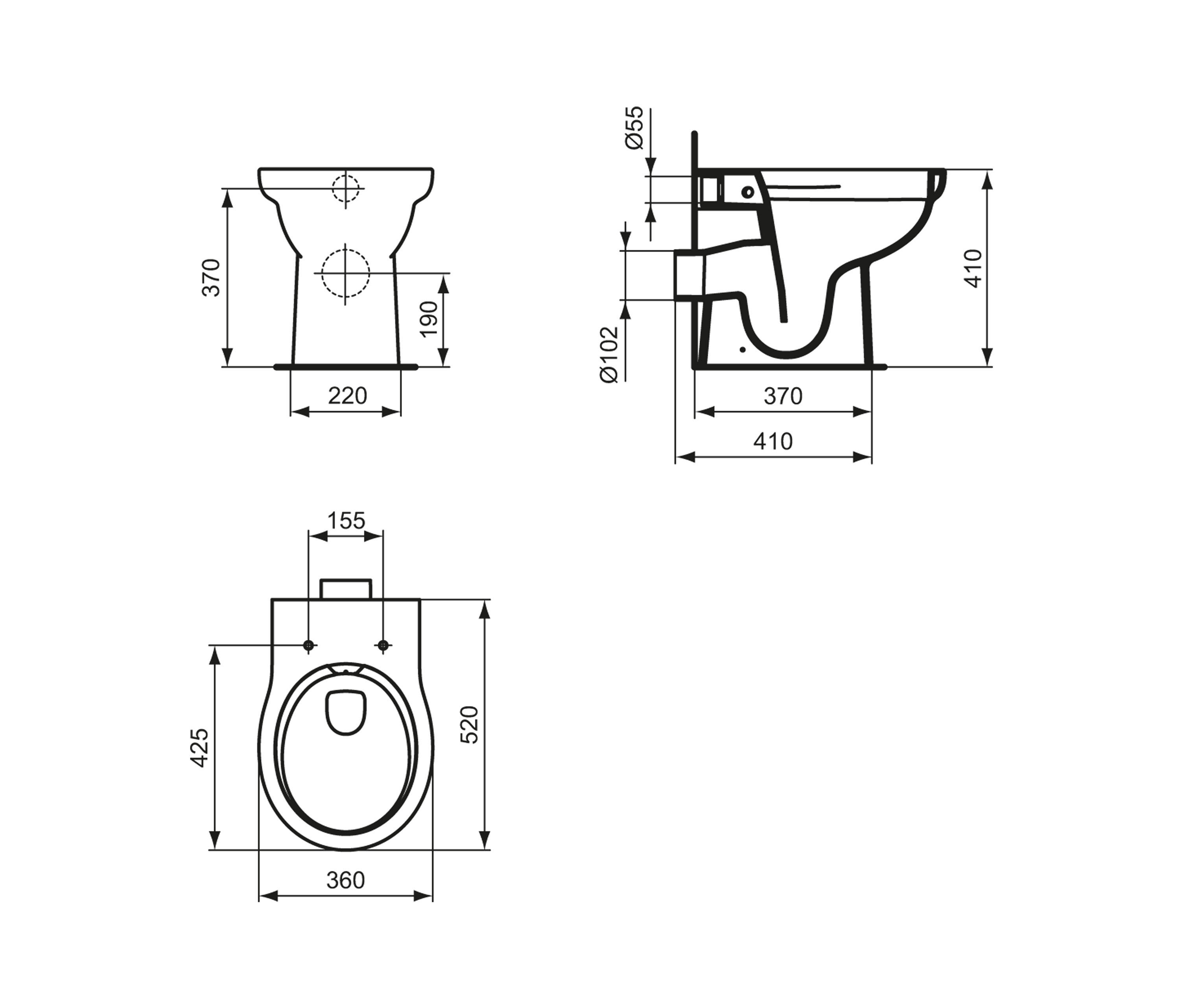 Contour 21 Standtiefspül-WC ohne Spülrand | Architonic