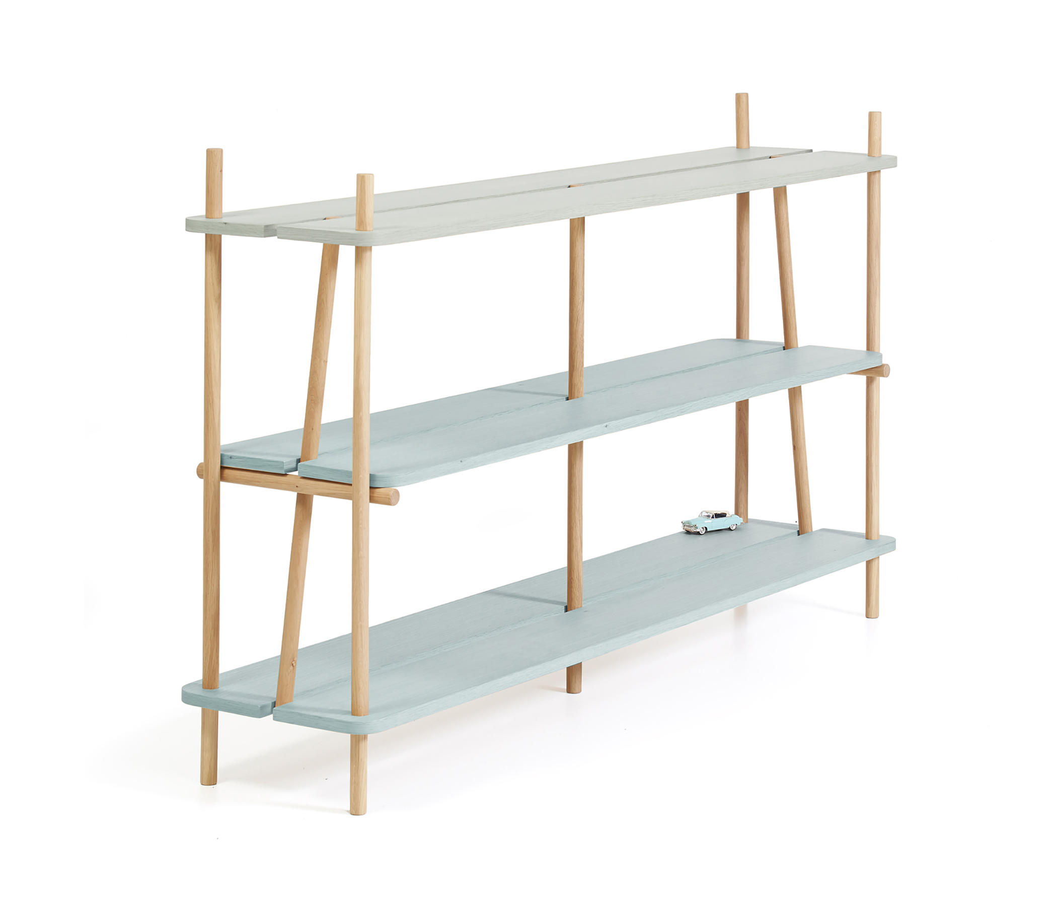 Bookcase Simone 160cm, gradient faded aqua green | Architonic