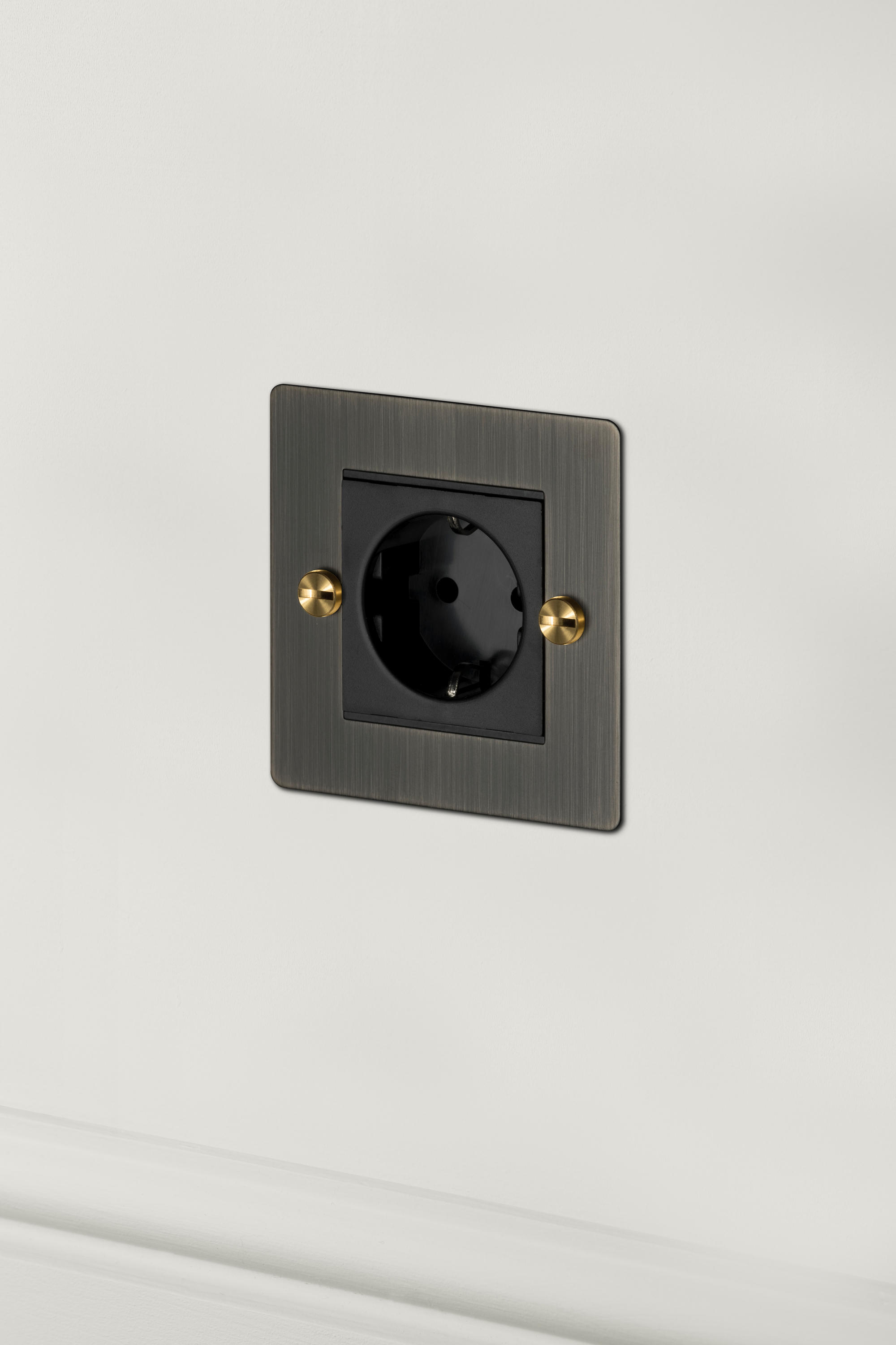 Electricity Euro Socket | 1G Smoked Bronze | Architonic