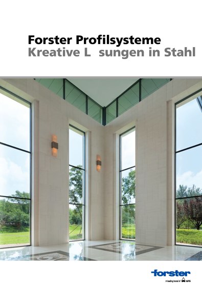 Produits FORSTER PROFILE SYSTEMS, collections & plus | Architonic