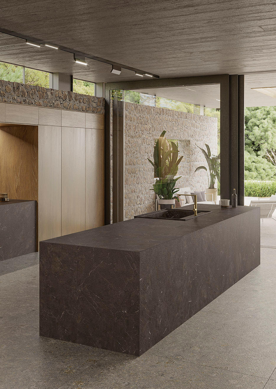 Meteora Gris Bush-hammered | Architonic