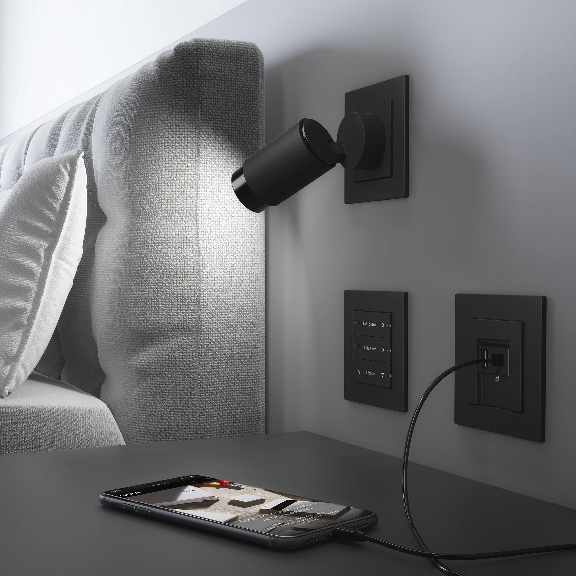 Plug & Light | spotlight Dimmable, Black matt | Architonic