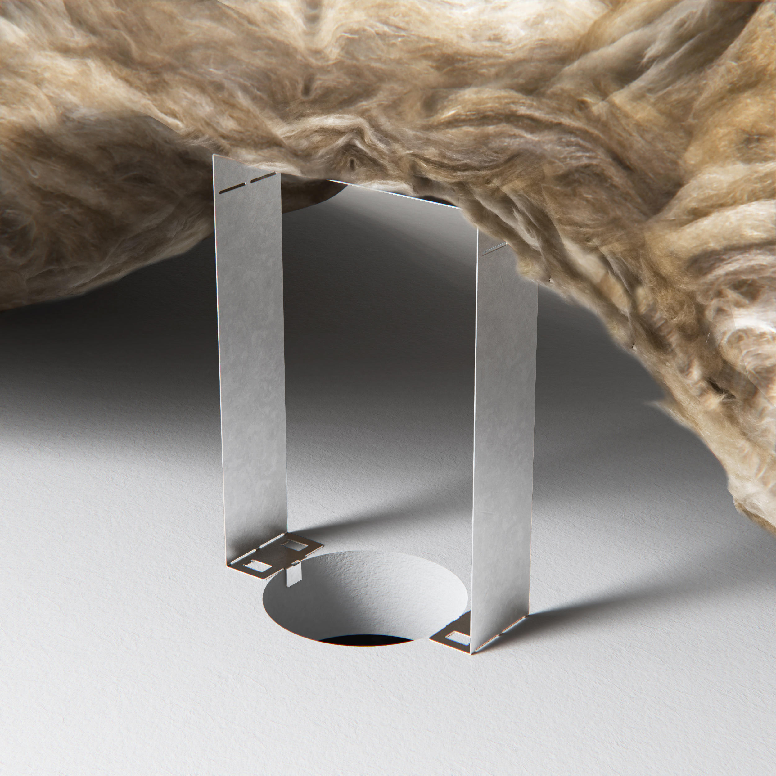 Mini Downlight Insulation Guard | Brushed Stainless Steel | Architonic