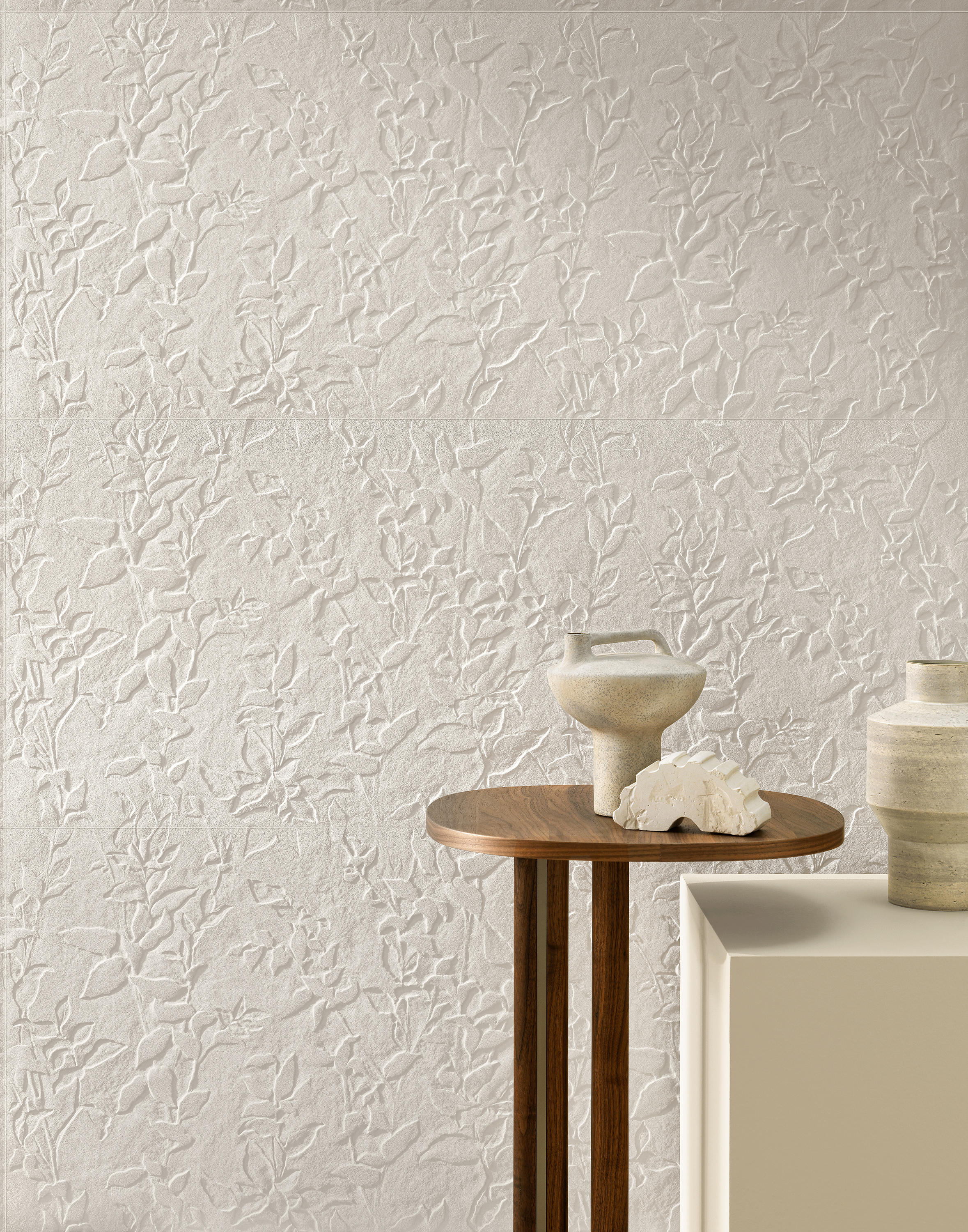 3D Wall Plaster Combed White 50X120 | Architonic