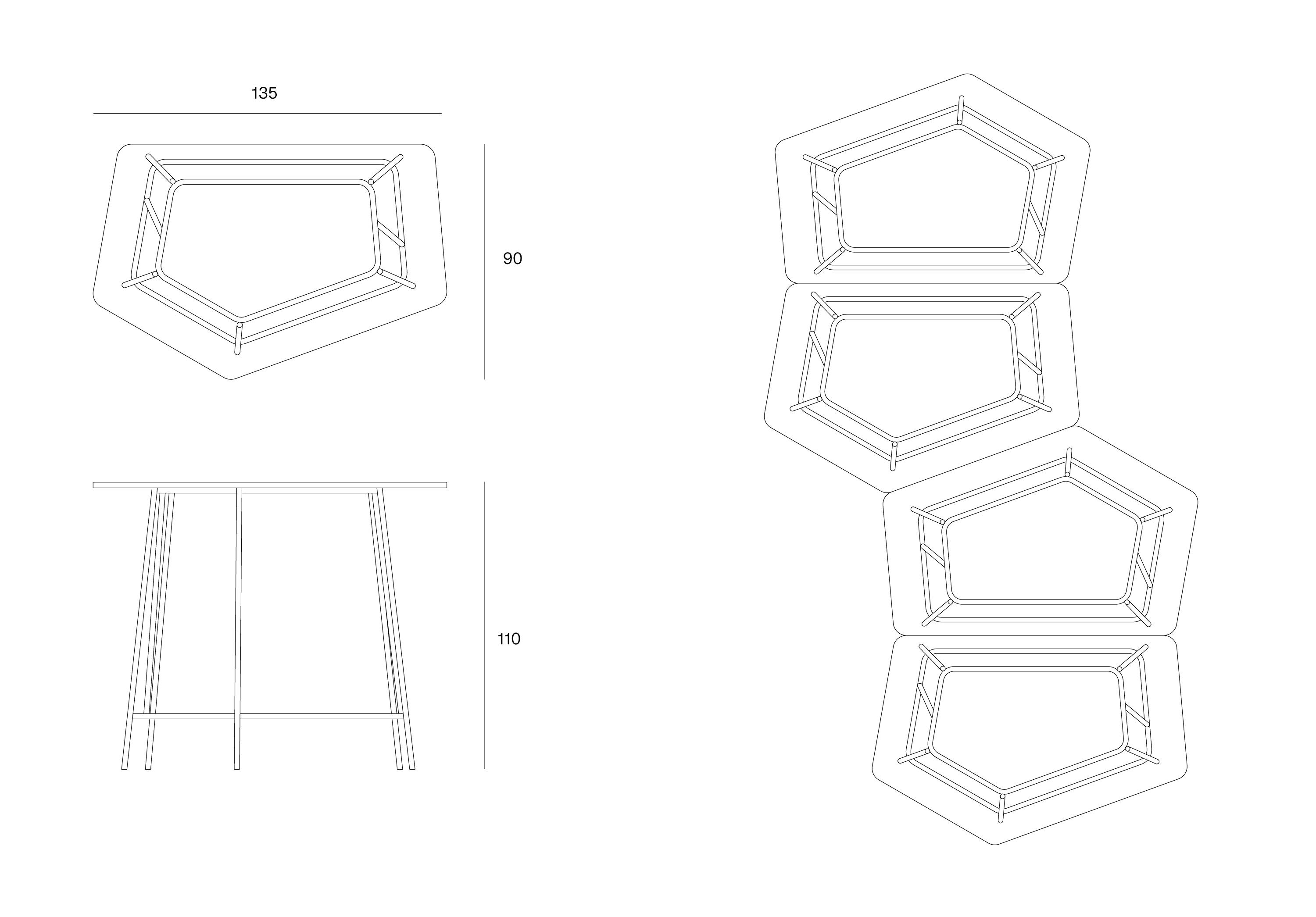 TANGRAM TABLE - Standing tables from UnternehmenForm | Architonic