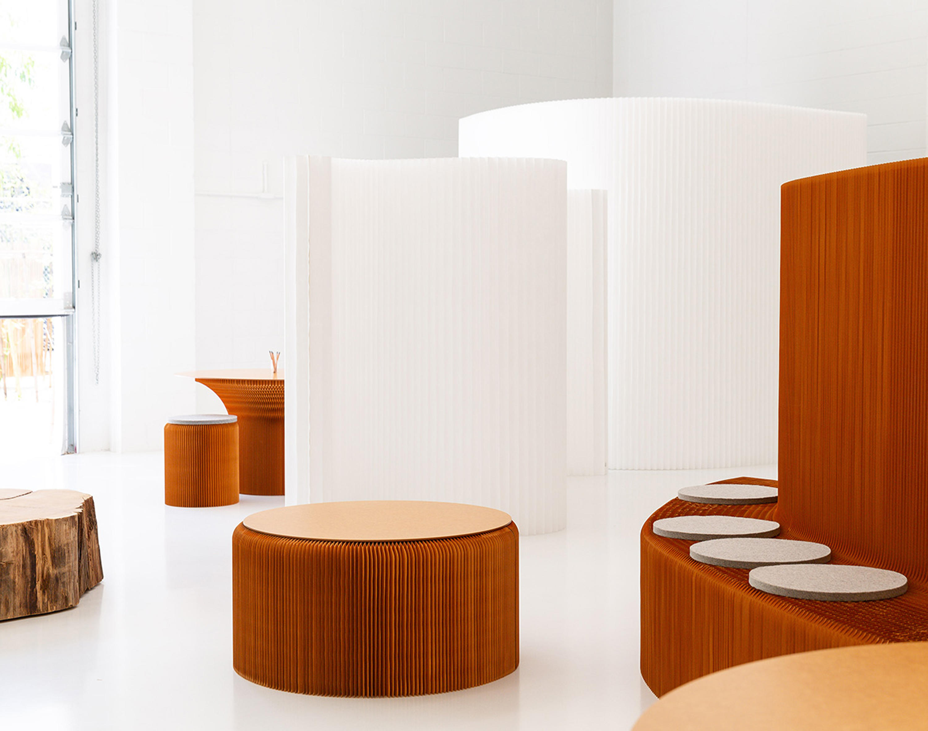 softseating | folding paper stool, bench and table | Architonic