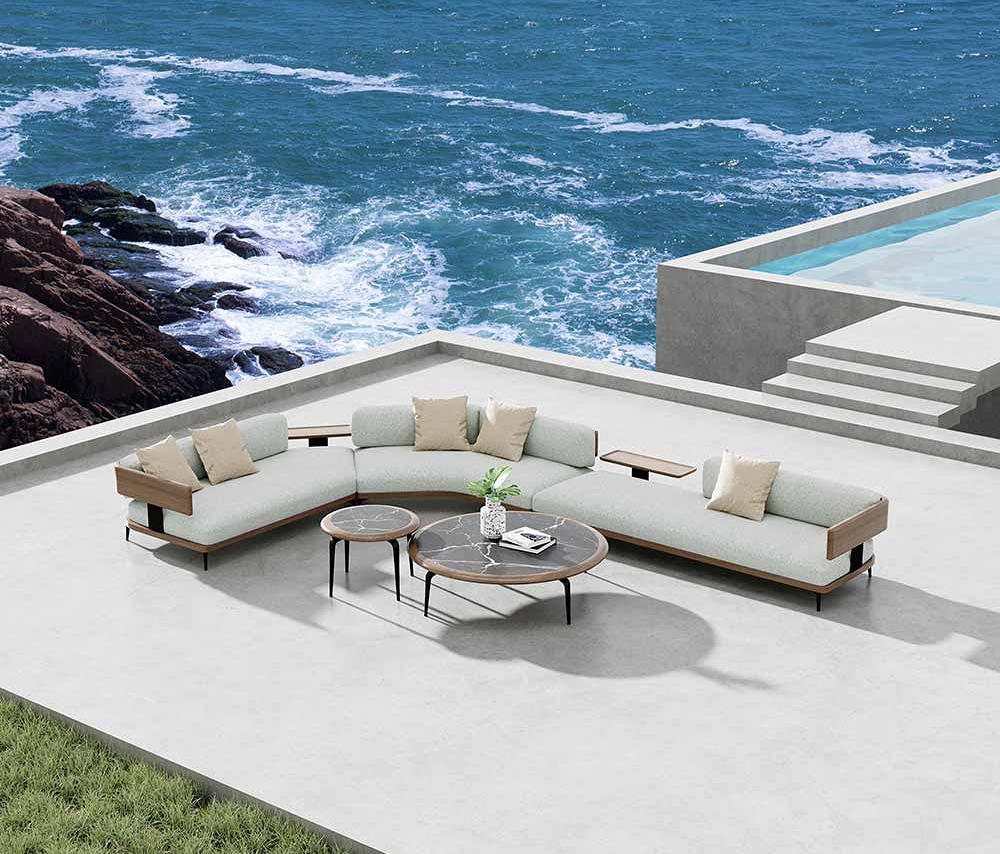 Surf | lounge garden furniture set, 4 pieces - with lounge & cuddly cushions | Architonic