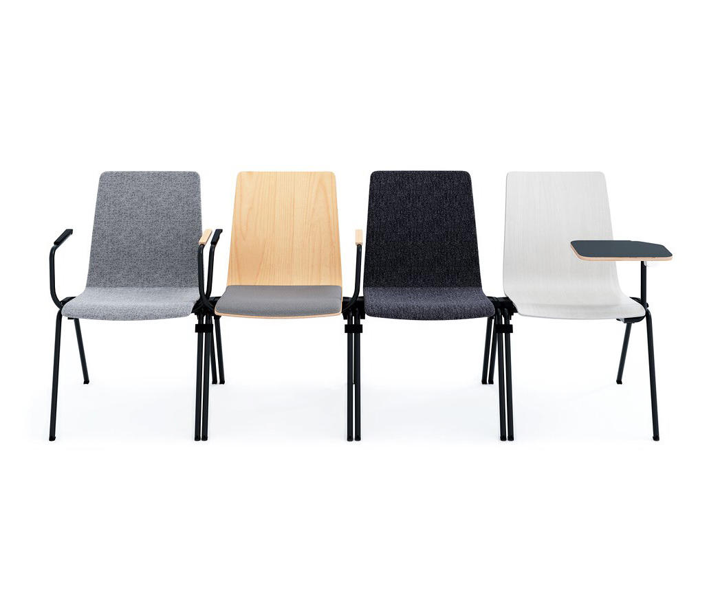 beWise chair on four metal legs, plywood shell | Architonic