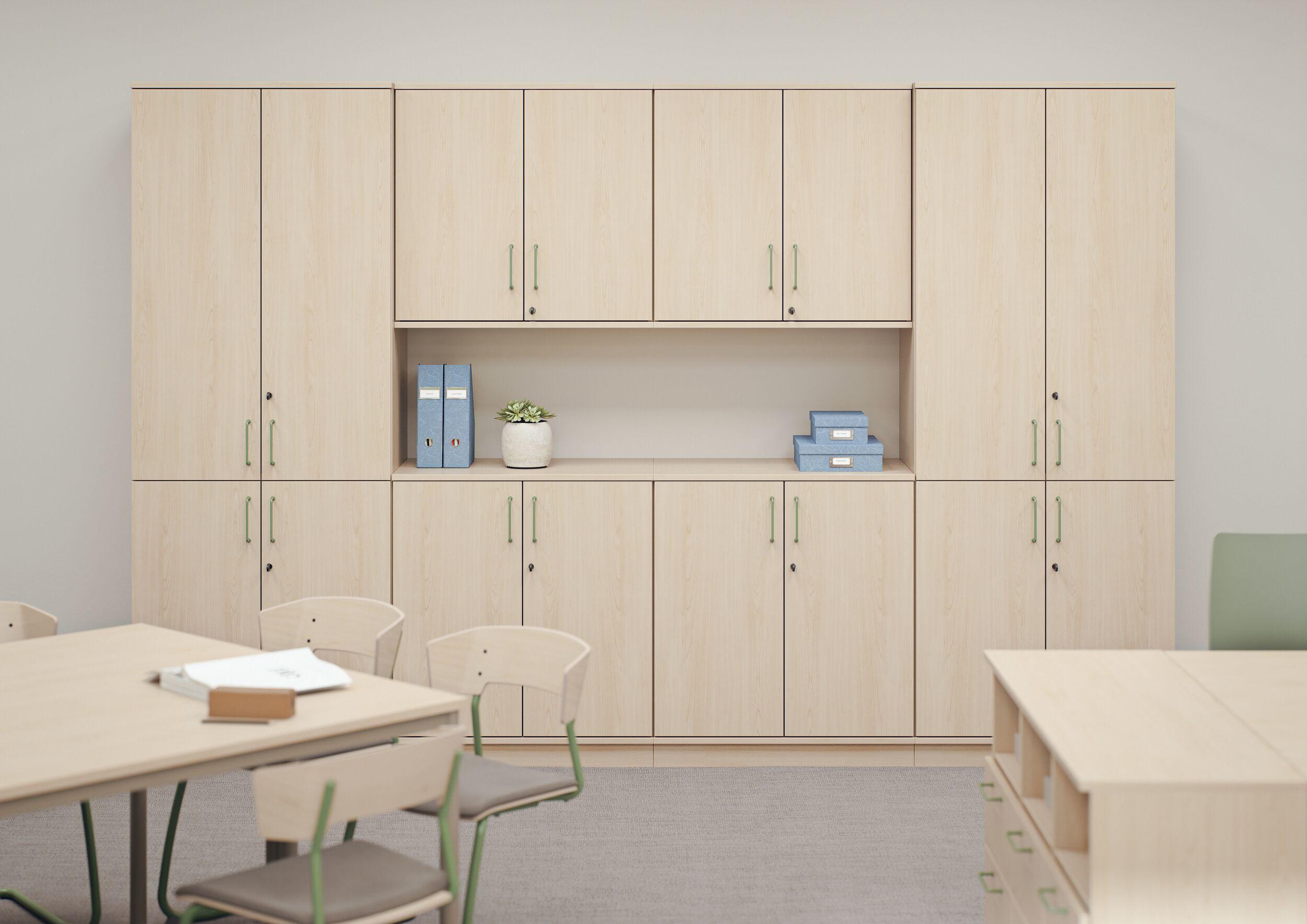 Education Storage wall cabinets with glass doors | Architonic