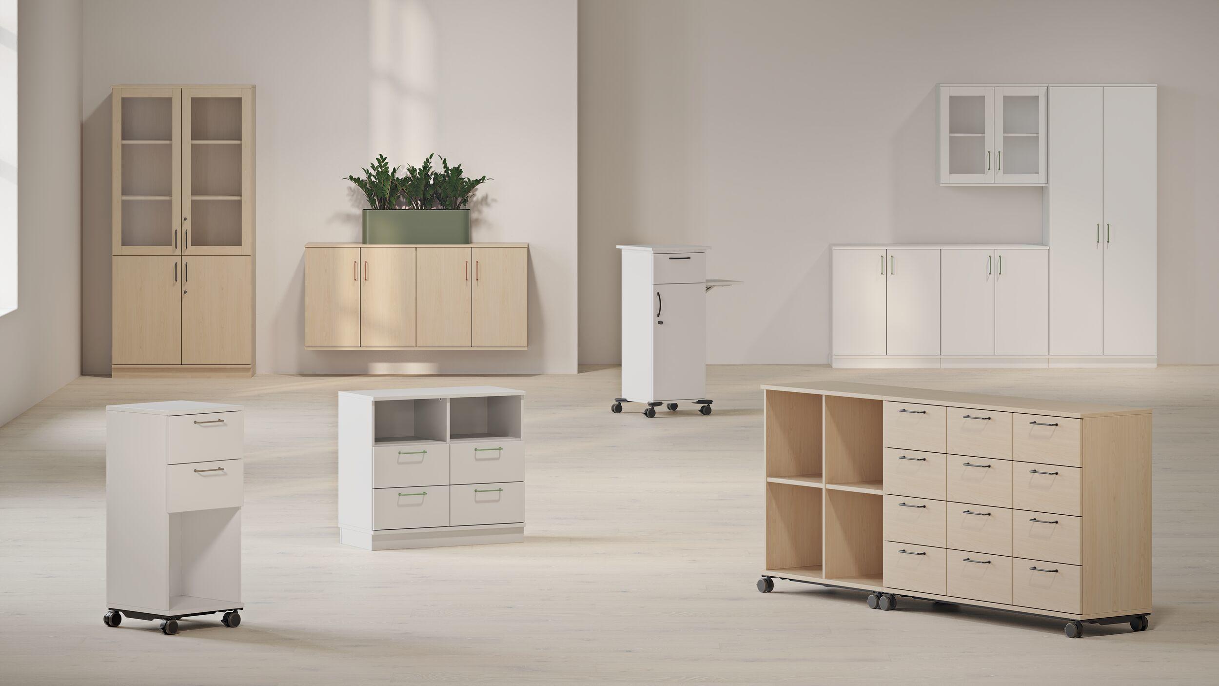 Education Storage wall cabinets with glass doors | Architonic