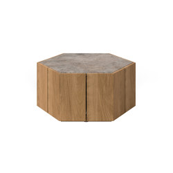 Hexagon Side Table Muschelkalk | Architonic