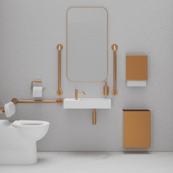 DDA PVD Copper Doc M Pack / Floor Standing WC / Paper Towel | Architonic