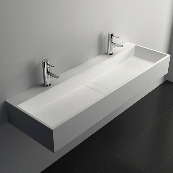 SOLID SURFACE | Lavatera Solid Surface Wall Mounted Washbasin - 120cm ...