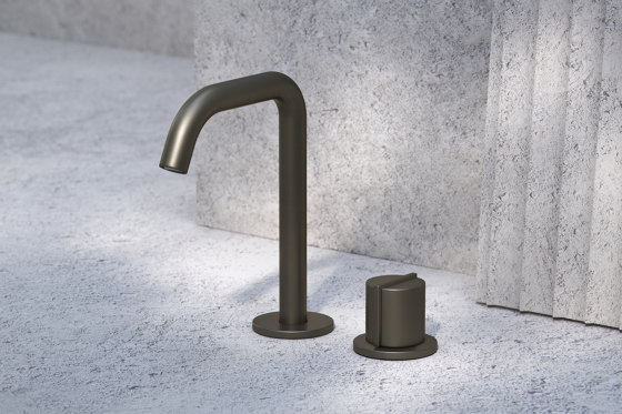 Deck Mounted 2 Hole Basin Platform with Cranked Spout | Architonic