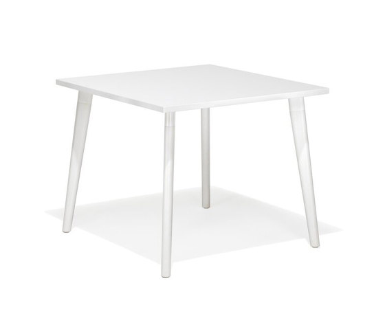 san_siro square/rectangular table with wooden frame | Architonic