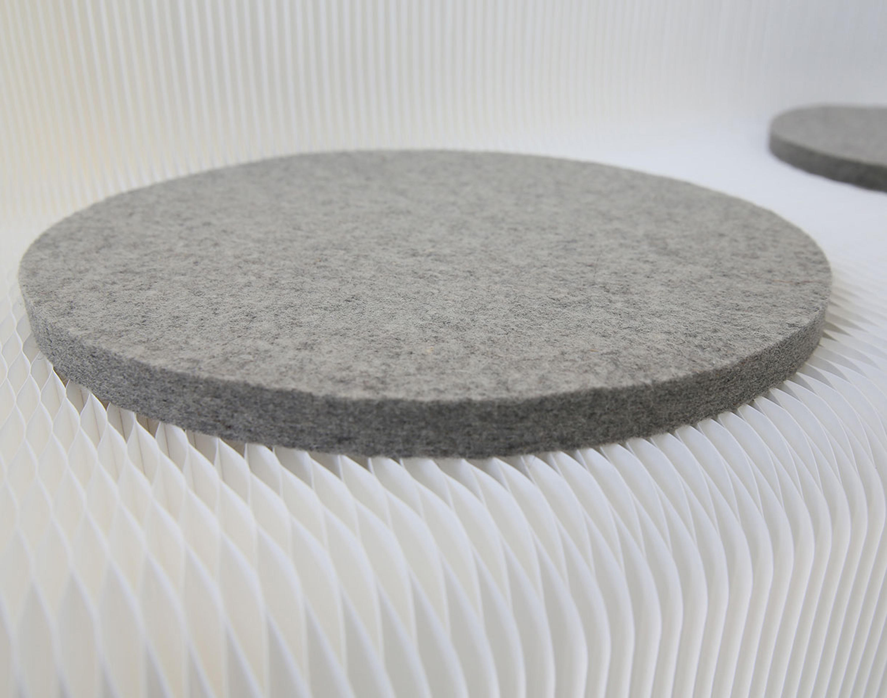 wool felt pad for softseating folding paper stool | Architonic