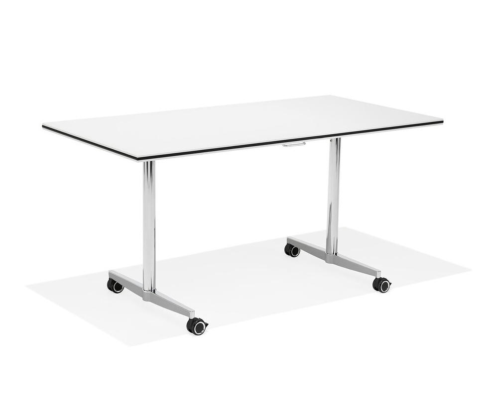 san_siro rectangular folding table, horizontally stackable, with metal ...