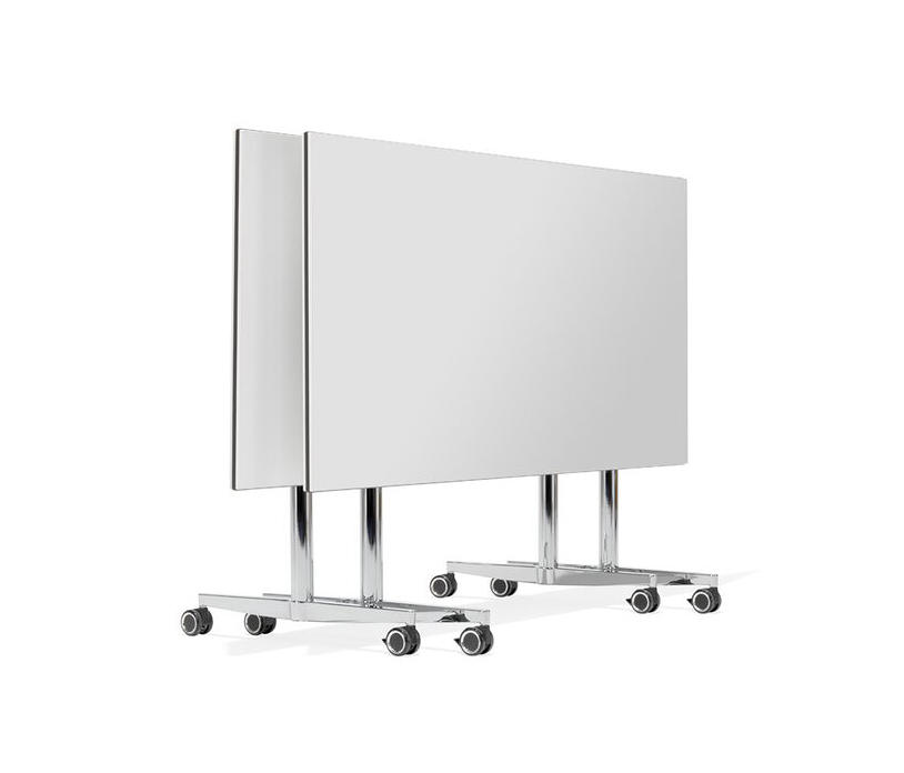 san_siro rectangular folding table, horizontally stackable, with metal ...