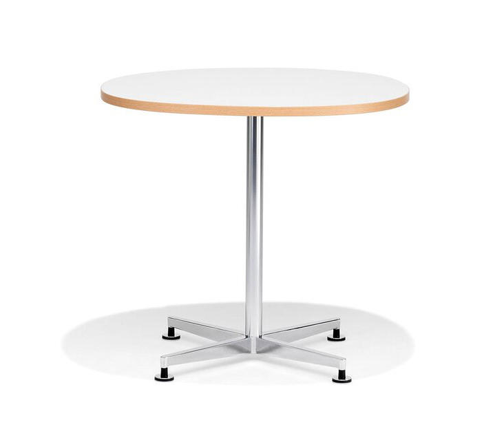 san_siro pebble-shaped/round table with metal frame | Architonic
