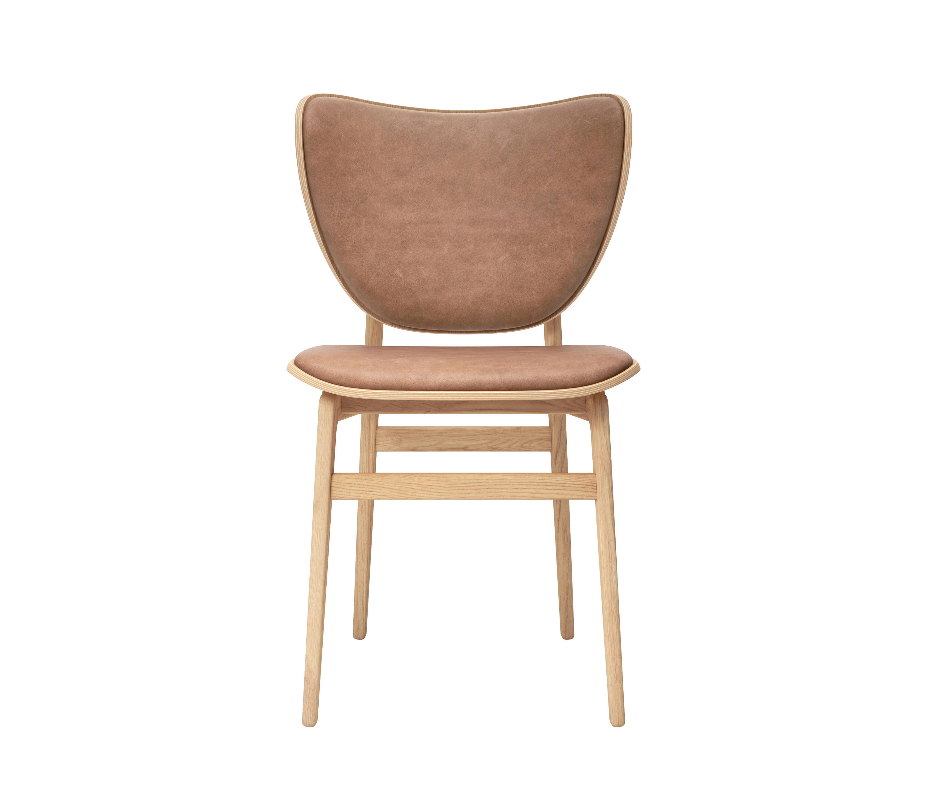 Elephant Dining Chair, Natural / Vintage Leather Camel 21004 | Architonic