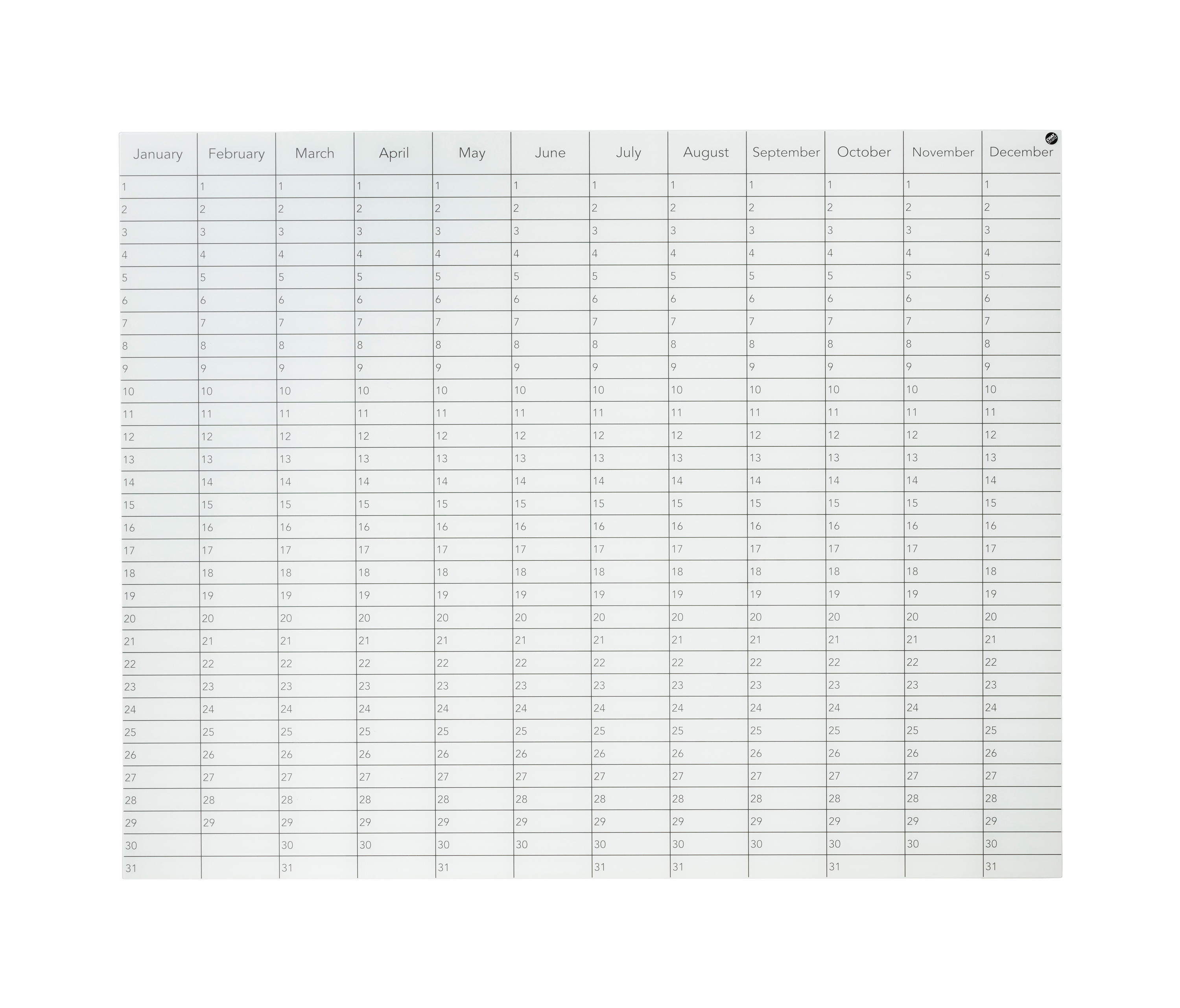 CHAT BOARD® YEAR PLANNER - Flip charts / Writing boards from CHAT BOARD ...