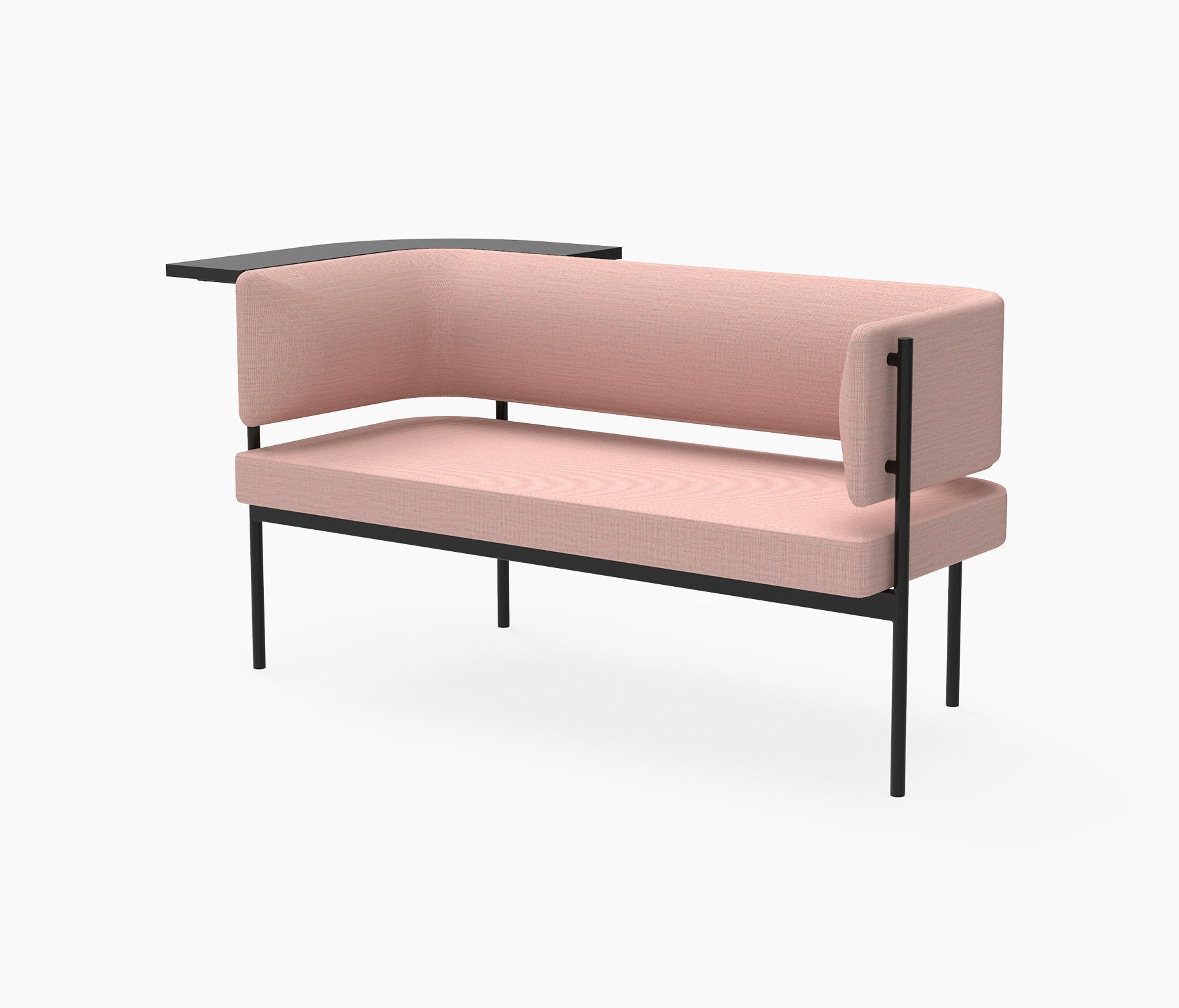Crescent, Two seater sofa with floating table | Architonic