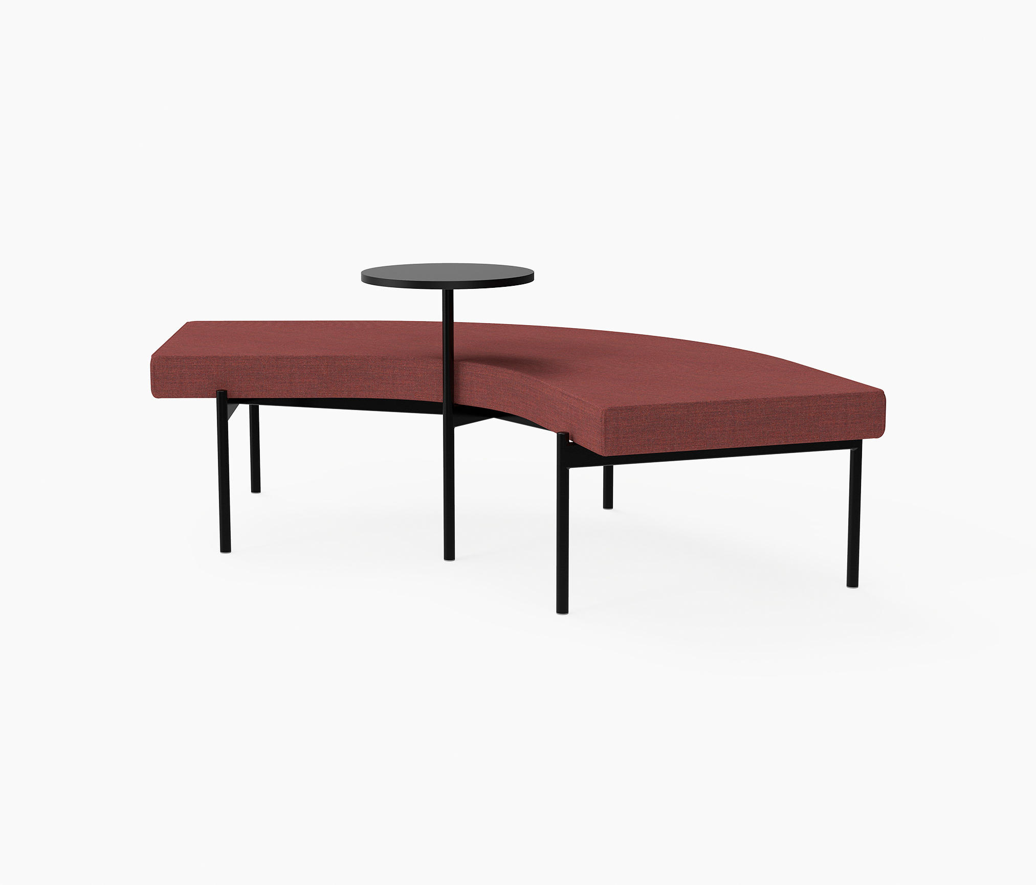 Crescent, 72˚ Curved bench with floating table | Architonic