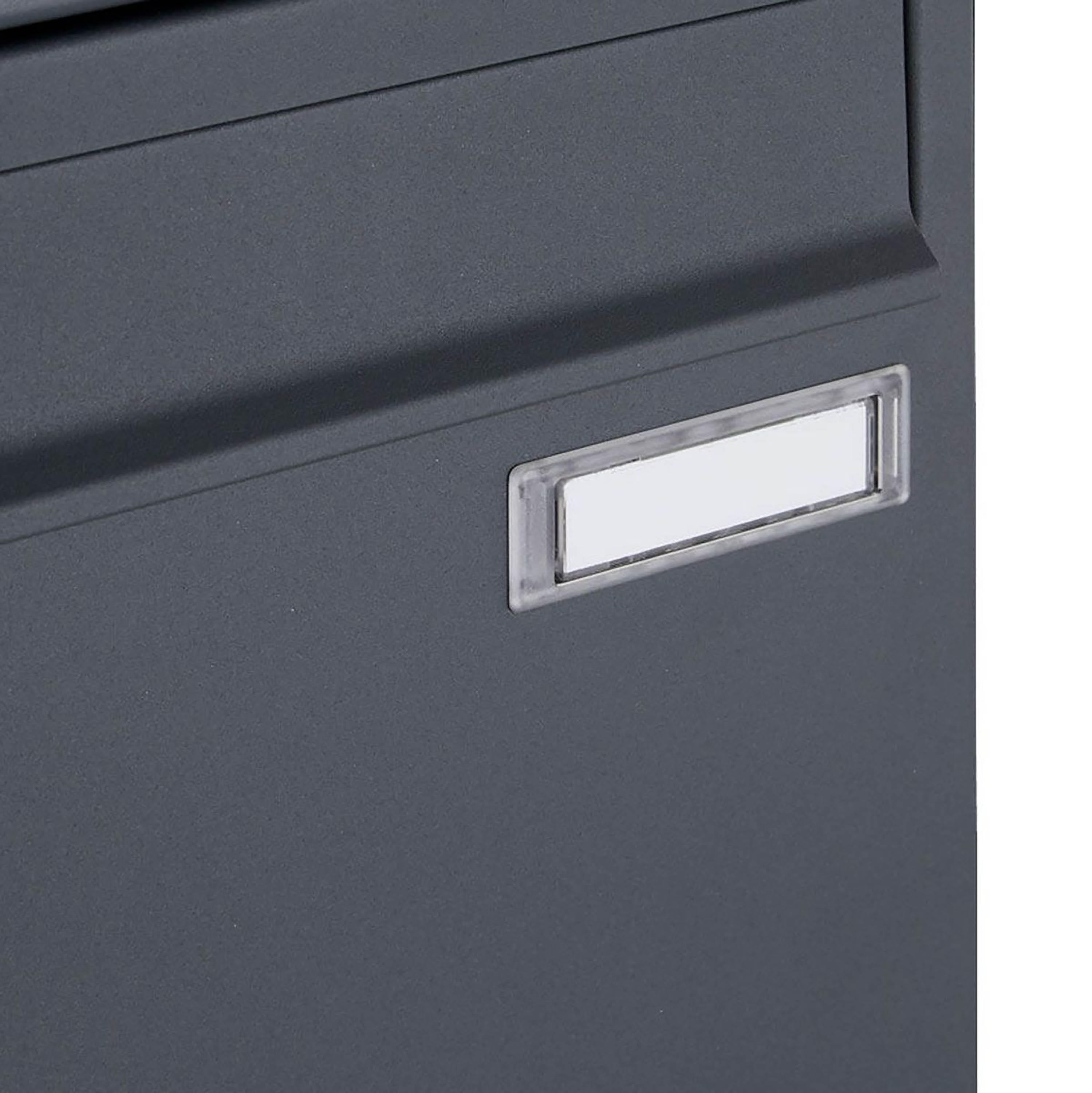Basic | 2er Edelstahl Standbriefkasten Design BASIC Plus 381X ST-R ...