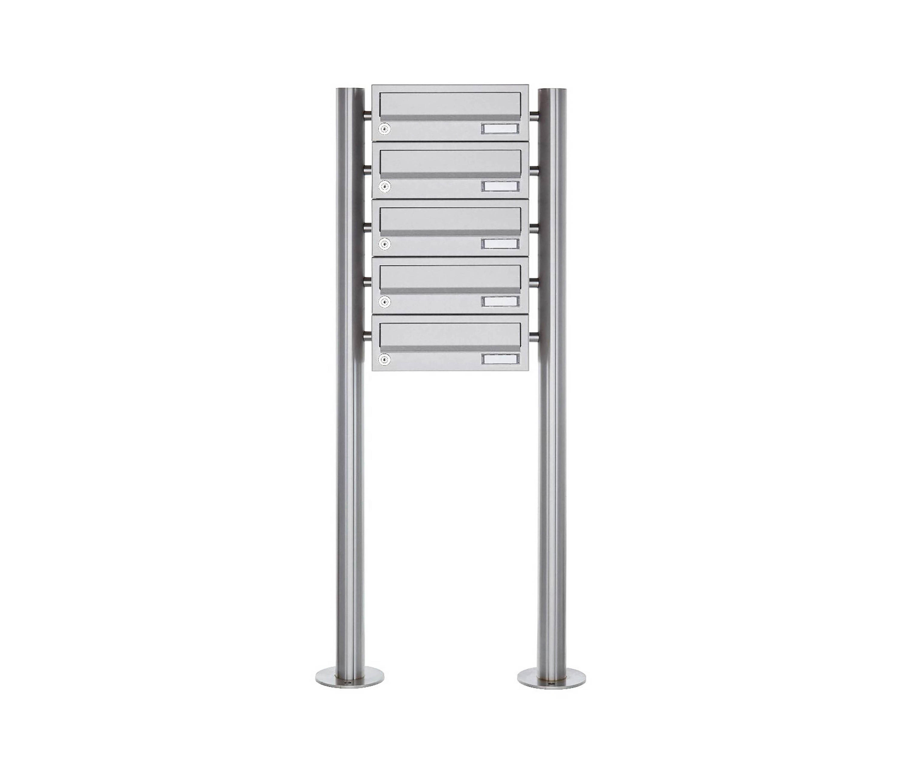 Basic | 5er Briefkastenanlage freistehend Design BASIC 385 ST-R ...