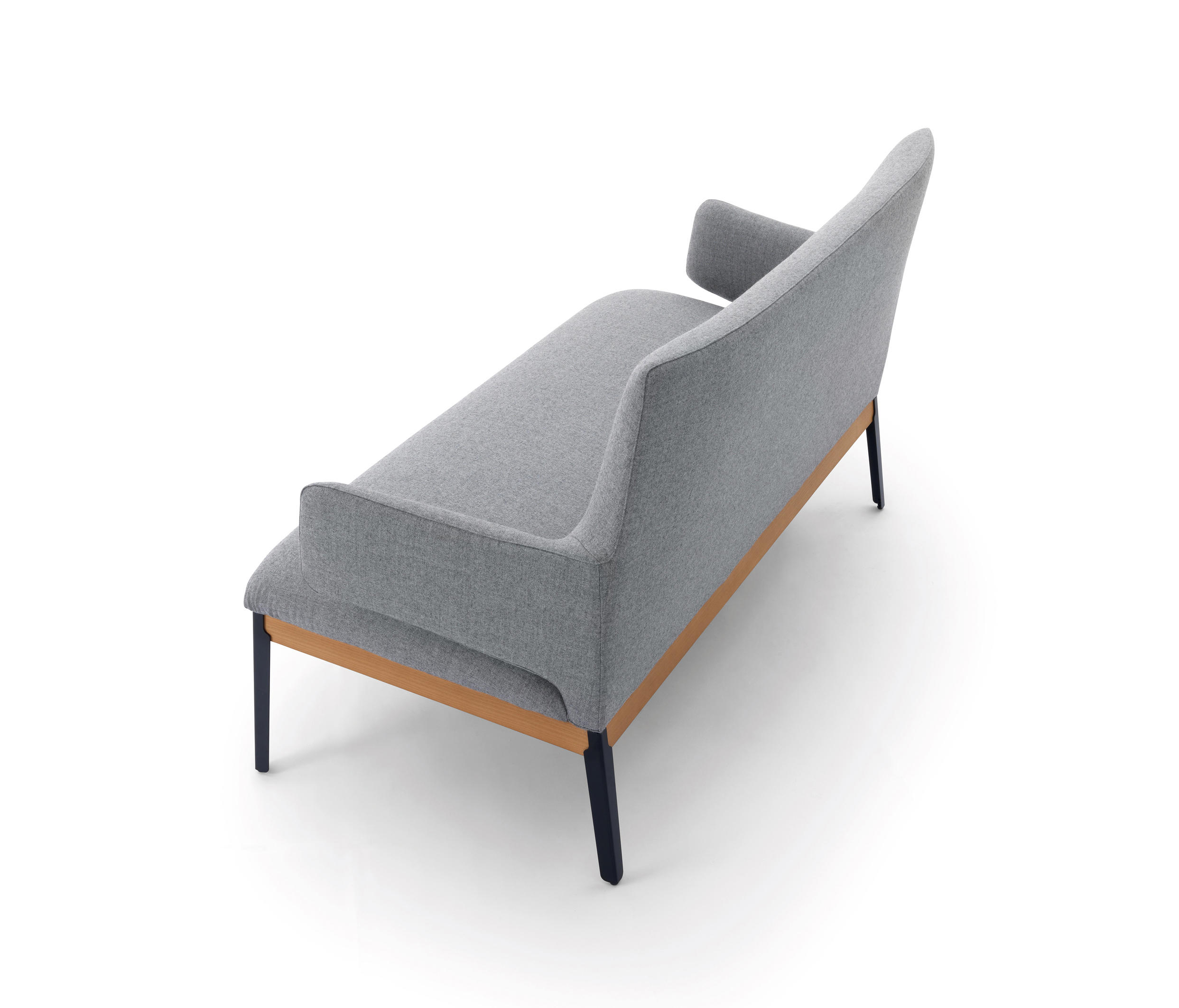Hug Love Seat - Low Backrest Version with oak details | Architonic