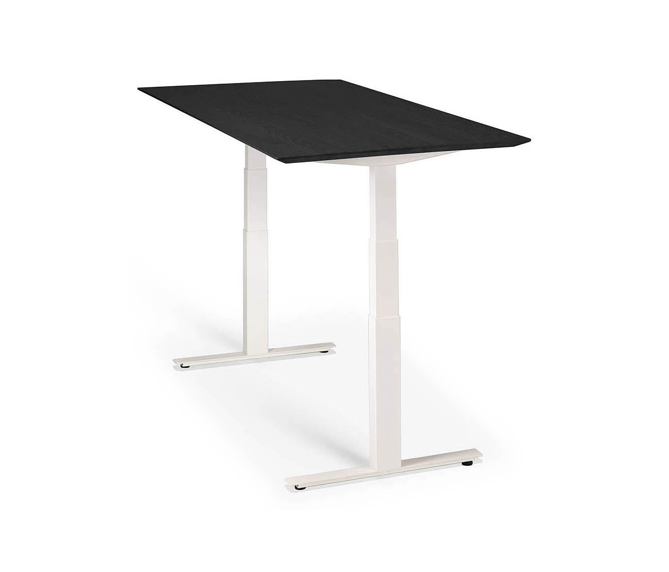Bok | Oak black adjustable desk - table top - varnished | Architonic
