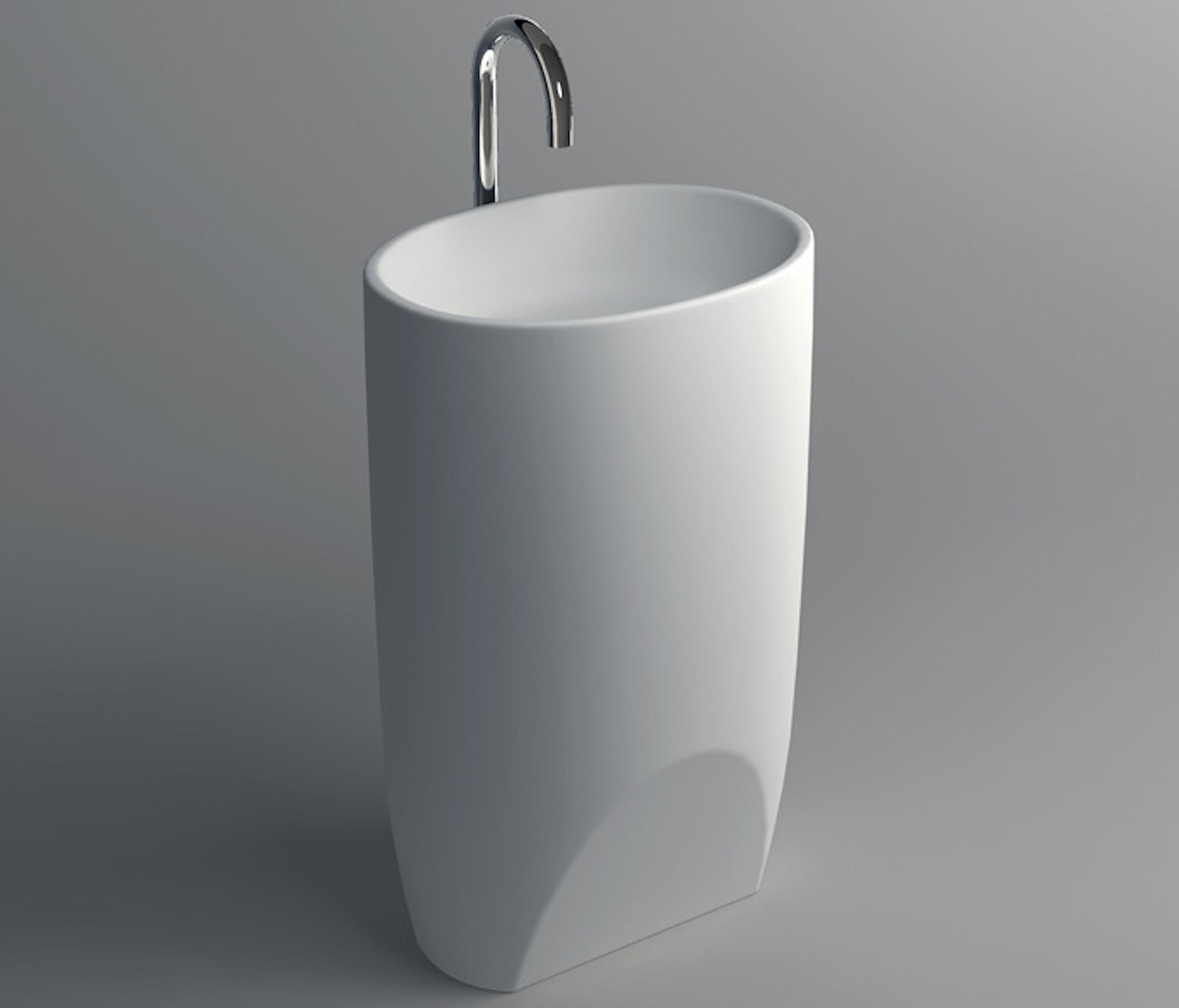 SOLID SURFACE | Standwaschbecken Delta in Solid Surface | Architonic