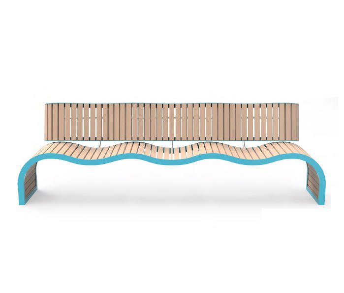 Wave | Street Bench with Backrest | Architonic