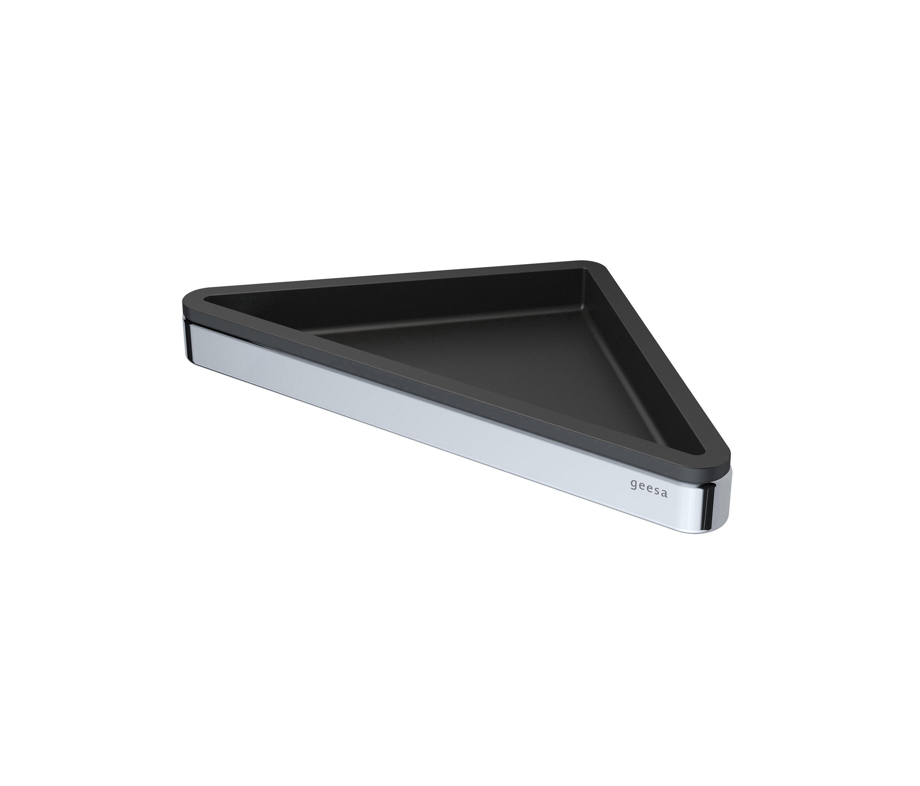 Frame Black Chrome | Corner Shelf Black / Chrome | Architonic
