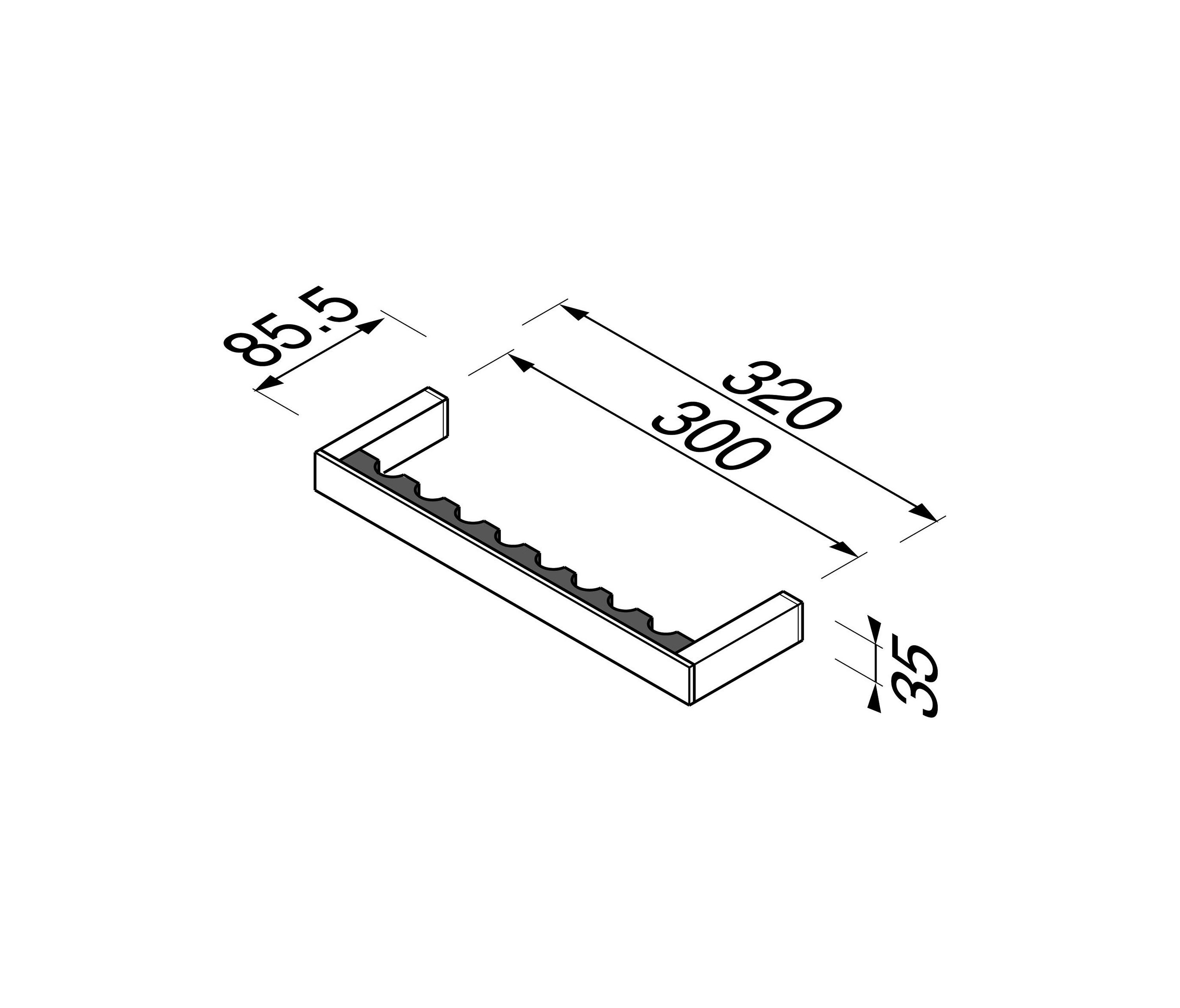 Modern Art | Grab Rail 30cm Chrome | Architonic