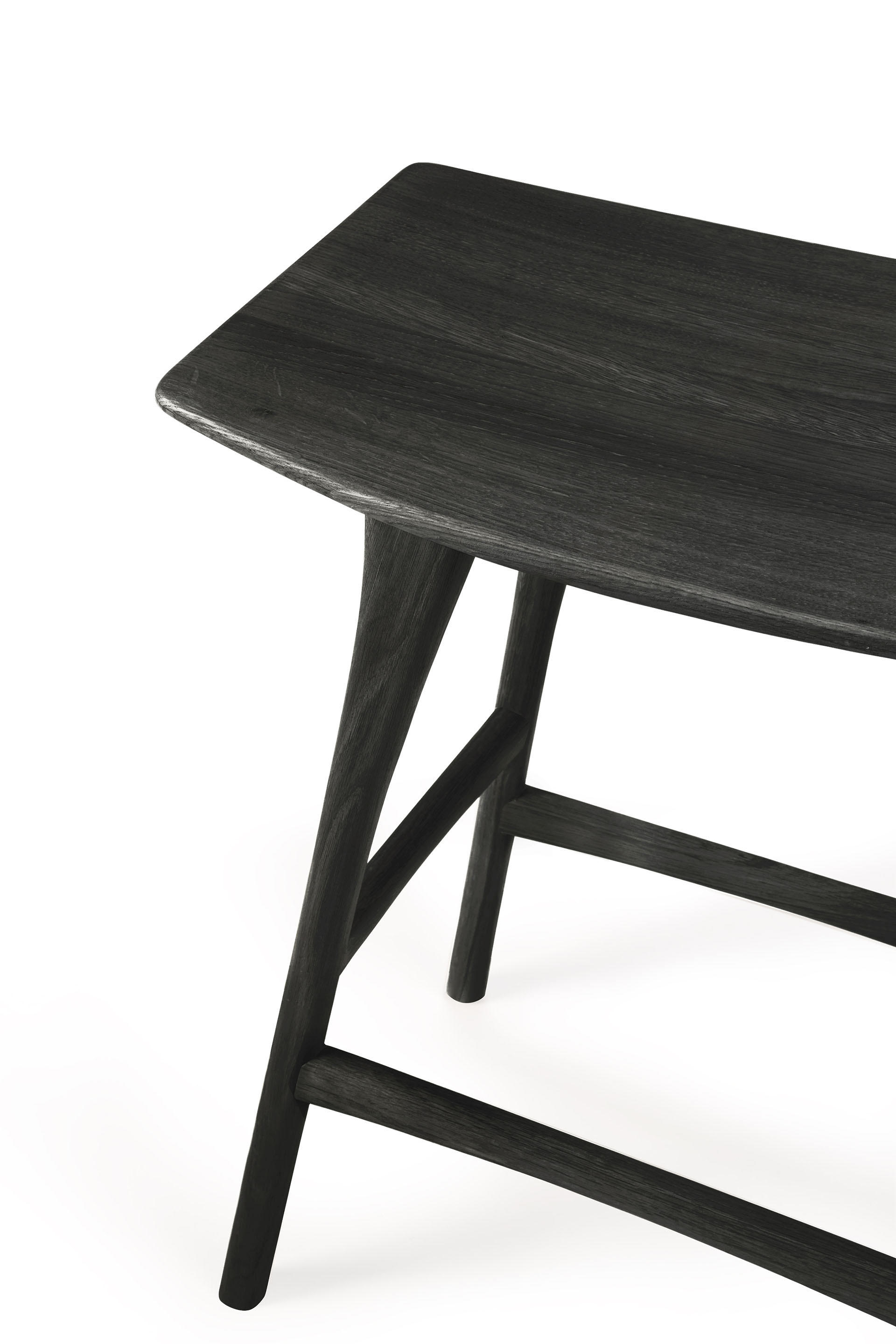 Osso | Oak black counter stool - varnished | Architonic
