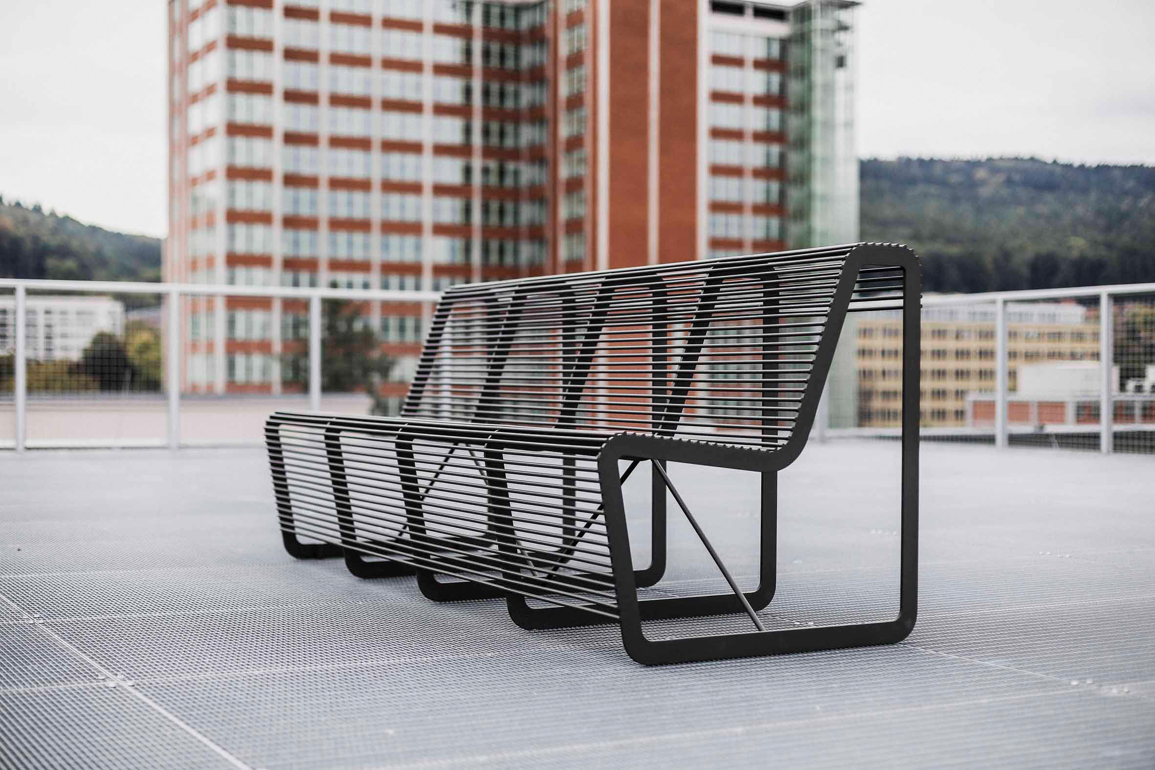 Long bench with backrest Limpido | Architonic