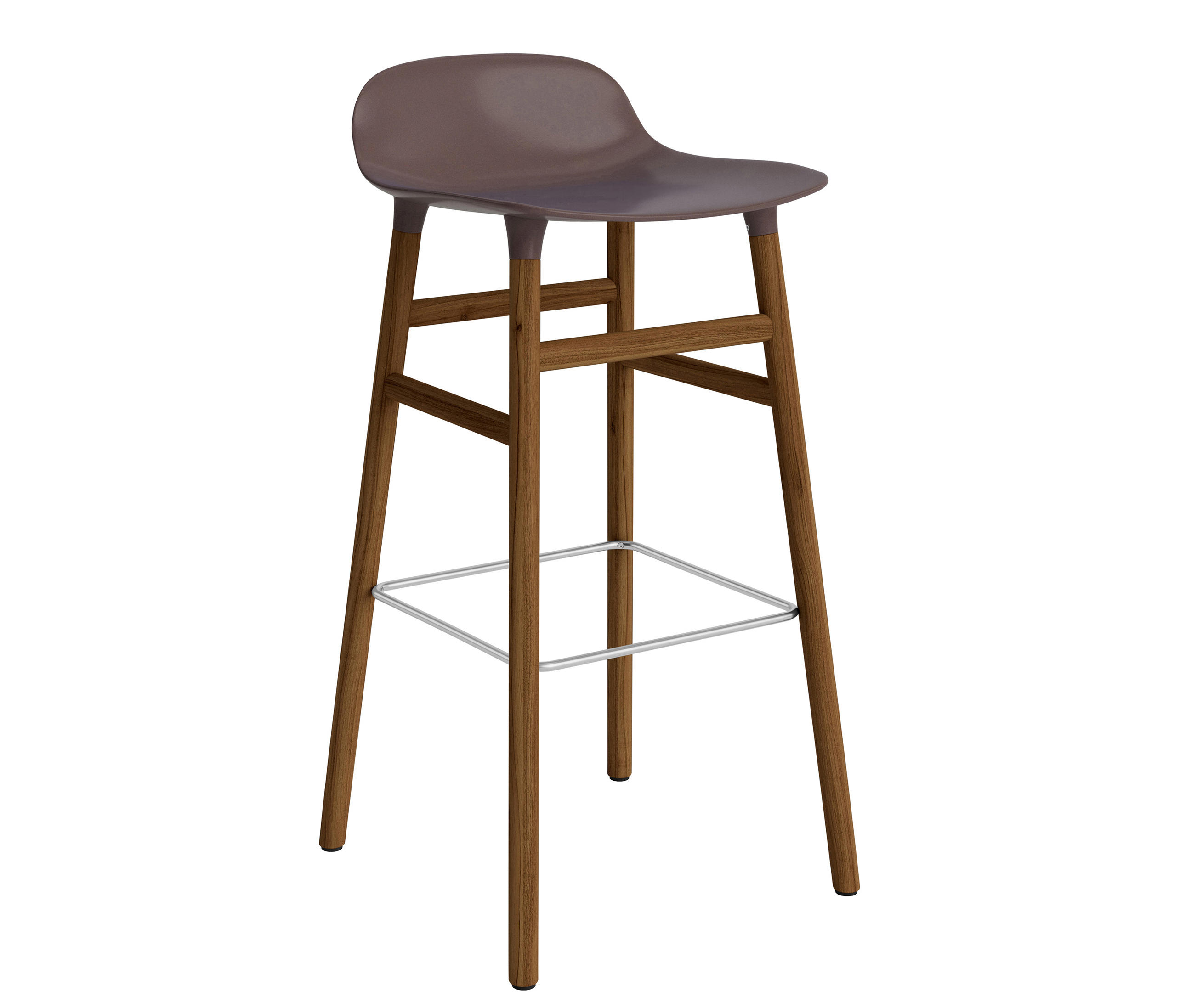 Form Barstool 75 Walnut Brown | Architonic