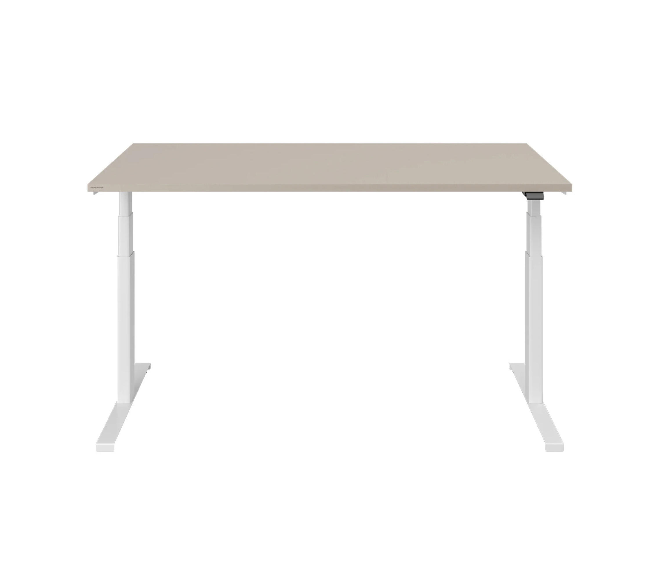 Move Sit - Stand Work Table - Melamine Stone Gray | Architonic